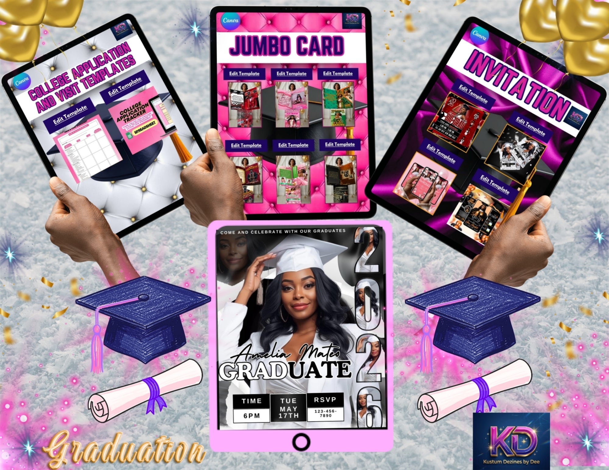 Creative Digital Designs & AI Bundle | Kustum Dezines by Dee